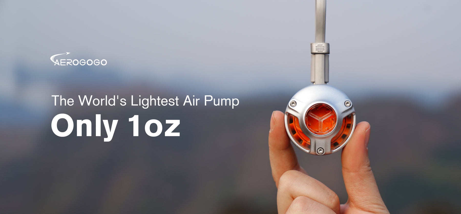 GIGA PUMP Air - The World's Lightest Air Pump Only 1oz | Aerogogo