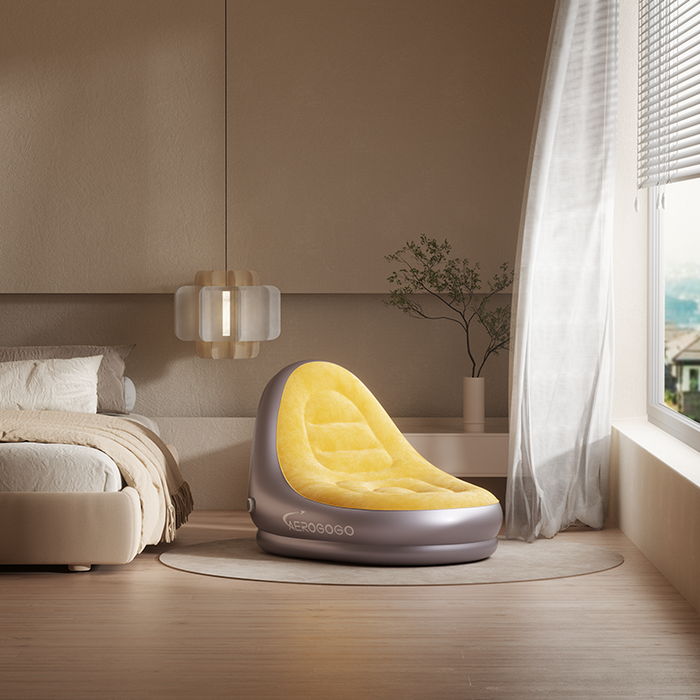 Aerogogo Air Lounge Chair, Lazy Sofa, Self-Inflating Lounger Up to 150KG